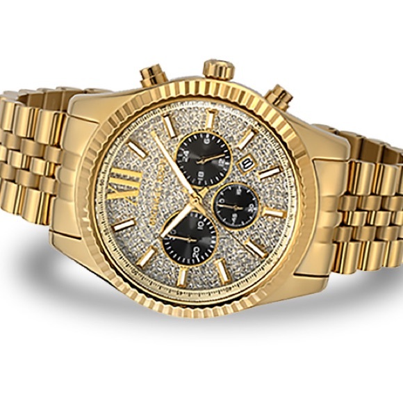Michael Kors | Accessories | Michael Kors Lexington Mk8494 Gold Watch ...